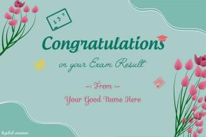 Write Name on Congratulations Card for Award