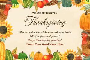 Welcome Thanksgiving Wishes Images Download