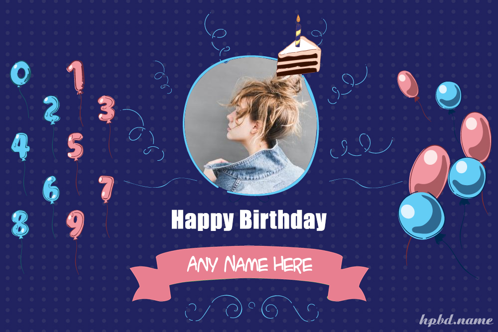 Happy Birthday Wishes Cards With Name And Photo Edit